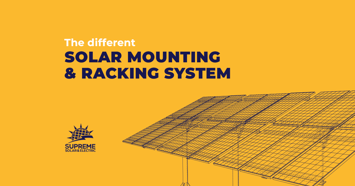Mounting & Racking Systems Archives | Supreme Solar & Electric